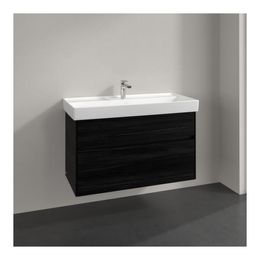 Villeroy & Boch Villeroy und Boch Collaro Waschtischunterschrank C01100AB 95,4x54,6x44,4cm, Waschbecken mittig, black oak