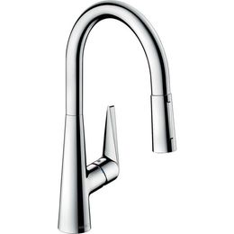Hansgrohe Talis M51 Küchenarmatur 72817000 mit Ausziehbrause, 2jet, 4,7 l/min, chrom