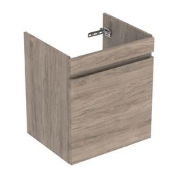 Geberit Renova Plan Waschtischunterschrank 501906JR1 58,5 x 60,6 x 44,6 cm, nussbaum, Folie strukturiert
