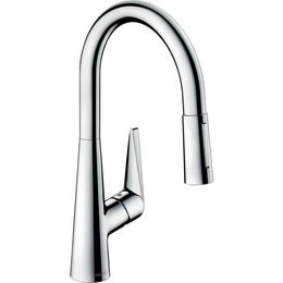 Hansgrohe Talis M51 K&uuml;chenarmatur 72817000 mit Ausziehbrause, 2jet, 4,7 l/min, chrom