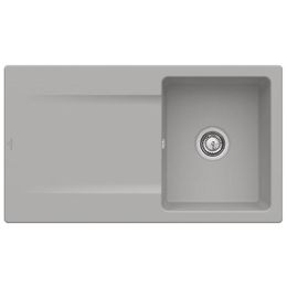 Villeroy & Boch Villeroy & Boch Siluet Einbausp&uuml;le 333501KD mit Ablaufgarnitur und Handbet&auml;tigung, Fossil