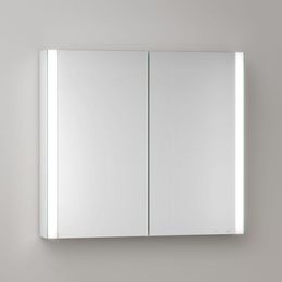 KEUCO Somaris Spiegelschrank mit Beleuchtung 14502002100 80 x 71 x 12,7 cm, verspiegelt, 2 T&uuml;ren, Wandvorbau