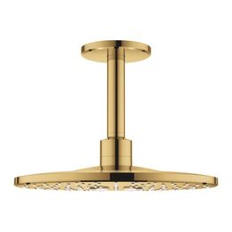Grohe Rainshower Kopfbrauseset 26477GL0 cool sunrise, mit Deckenauslass 142mm, 2 Stahlarten