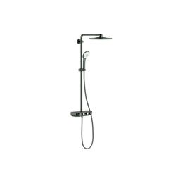 Grohe Duschsystem 26507AL0 hard graphite geb&uuml;rstet, mit AP-Thermostat, Duscharm 45cm schwenkbar