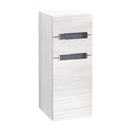Villeroy & Boch Villeroy und Boch Subway 2.0 Seitenschrank A7121RE8 35,6x85,7cm, links, Griff chrom, silbergrau, white wood