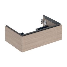 Geberit One Waschtisch-Unterschrank 505072005 74 x 50,4 x 47 cm, Eiche/Melamin Holzstruktur, 1 Schubladen