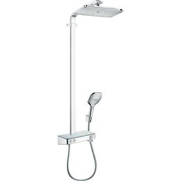 Hansgrohe Raindance Select Showerpipe 27288000 E360, chrom, mit Brausearm 380 mm und Tablet