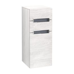 Villeroy & Boch Villeroy und Boch Subway 2.0 Seitenschrank A7131SE8 35,6x85,7cm, rechts, Griff chrom, weiss, white wood