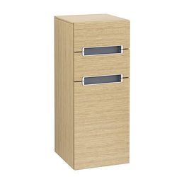 Villeroy & Boch Villeroy und Boch Subway 2.0 Seitenschrank A7130RVJ 35,6x85,7cm, rechts, Griff silbermatt, silbergrau, nordic oak