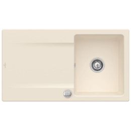 Villeroy & Boch Villeroy & Boch Siluet Einbausp&uuml;le 333502FU mit Ablaufgarnitur und Exzenterbet&auml;tigung, Ivory