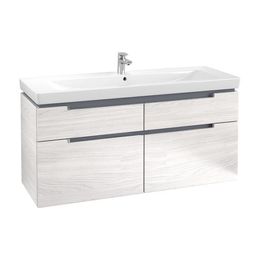 Villeroy & Boch Villeroy&Boch Subway 2.0 XL Waschtischunterschrank A91610E8,128,7x59x44,9cm,White Wood,Griff chrom