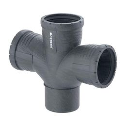 Geberit Silent Pro Bogenabzweig 393566141 DN 100/100/100, 87,5&deg;, zweifach, Innenradius