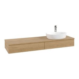 Villeroy & Boch Villeroy & Boch Antao Waschtischunterschrank 1600x190x500mm L16151HN mit Beleuchtung mit Struktur FK/AP: HN/1