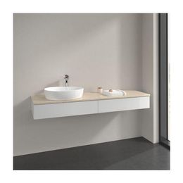 Villeroy & Boch Villeroy und Boch Antao Waschtisch-Unterschrank L15053GF 160x19x50cm, Hahnlochbohrung, Waschbeckenplattenfarbe botticino, glossy white lacquer