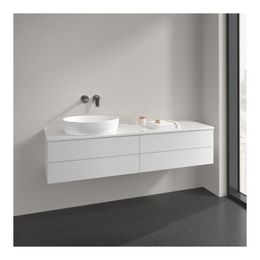 Villeroy & Boch Villeroy und Boch Antao Waschtisch-Unterschrank K26150GF 160x36x50cm, Hahnlochbohrung, Waschbeckenplattenfarbe Lack, glossy white lacquer