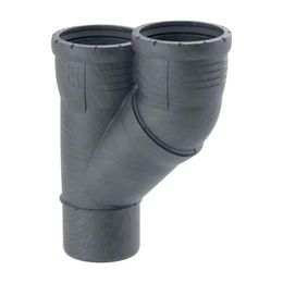 Geberit Silent Pro Parallelabzweig 393557141 DN 100/100, 45&deg;, hochschalld&auml;mmend