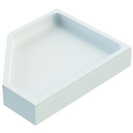 Schedel Bette Caro Duschwannentr&auml;ger SD22000 75x90x6,5cm, 5-Eck, H&ouml;he 17cm