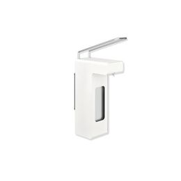 HEWI System 900 Desinfektions- und Seifenspender 900.06.00260DX Edelstahl pulverbeschichtet wei&szlig; tiefmatt, 92,5x388x207mm
