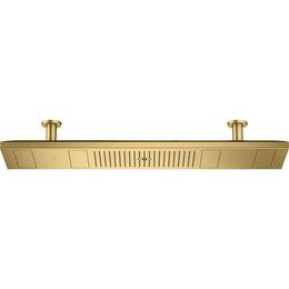 Hansgrohe Axor ShowerHeaven Kopfbrause 1200 4jet Axor 12423250 Brushed Gold Optik, mit Lichtm. 5000 K