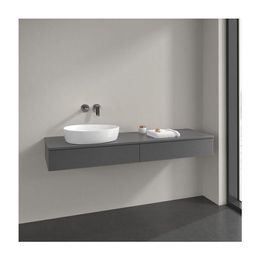 Villeroy & Boch Villeroy und Boch Antao Waschtisch-Unterschrank K15150GK 160x19x50cm, Hahnlochbohrung, Waschbeckenplattenfarbe Lack, anthracite matt lacquer