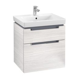 Villeroy & Boch Villeroy & Boch Subway 2.0 Waschtischunterschrank A90910E8, 58,7x59x45,4cm, White Wood, chrom