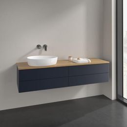 Villeroy & Boch Villeroy und Boch Antao Waschtisch-Unterschrank K26111HG 160x36x50cm, Waschbeckenplattenfarbe honey oak, midnight blue matt lacquer