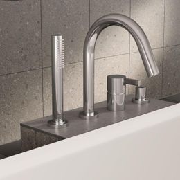 Ideal Standard Joy Waschtisch-4-Loch-Armatur BC789AA für Wannenrandmontage, mit Auslauf, verchromt