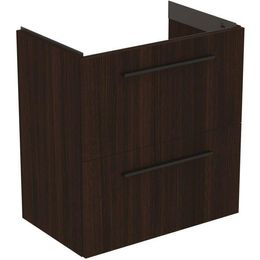 Ideal Standard i.life S M&ouml;bel-Waschtischunterschrank T5293NW 2 Ausz&uuml;ge, 60 x 37,5 x 63 cm, Coffee Oak