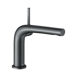 KEUCO Edition 400 Waschtischarmatur 51504130102 Ausladung 153mm, ohne Ablaufgarnitur, Schwarzchrom geb&uuml;rstet