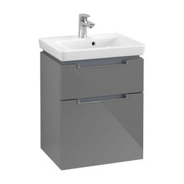 Villeroy & Boch Villeroy & Boch Subway 2.0 Waschtisch-Unterschrank A90710FP 48,5x59x38cm, 2 Ausz&uuml;ge, Griff chrom, glossy grey