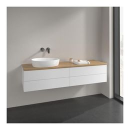 Villeroy & Boch Villeroy und Boch Antao Waschtisch-Unterschrank K26111MT 160x36x50cm, Waschbeckenplattenfarbe honey oak, white matt lacquer
