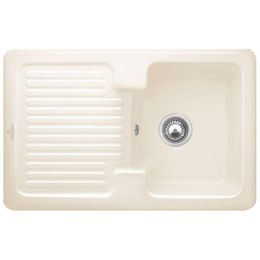 Villeroy & Boch Villeroy und Boch Villeroy & Boch Condor Einbauspüle 674501KR mit Ablaufgarnitur und Handbetätigung, Crema