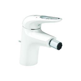 Grohe Eurostyle Bidetarmatur 33565LS3 moon White, mit Ablaufgarnitur, Griff offen