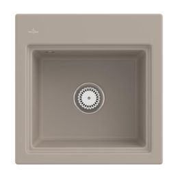 Villeroy & Boch Villeroy und Boch Subway Style 50 S Einbausp&uuml;le 331500AM Sp&uuml;lbecken, 500 x 510 mm, almond CeramicPlus