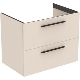 Ideal Standard i.life B M&ouml;beldoppelwaschtisch-Unterschrank T5272NF 2 Ausz&uuml;ge, 80 x 50,5 x 63 cm, sandbeige matt