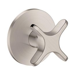 Hansgrohe AXOR One Absperrventil 48771800 Unterputz, Edelstahl Finish, mit Kreuzgriff
