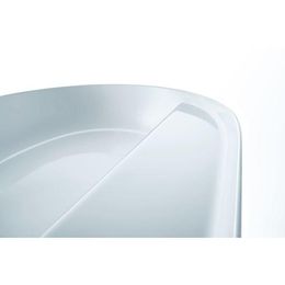 Duravit Luv Aufsatz-Waschtisch 0380700000 70x40cm, geschliffen, 1 Hahnloch, ohne &Uuml;berlauf, mit Hahnlochbank, wei&szlig;