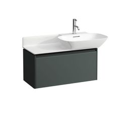 Laufen BASE f&uuml;r INO Waschtischunterschrank H4030031102661 77x36cm, 1 Schublade, Griffleiste Aluminium schwarz, verkehrsgrau