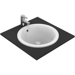 Ideal Standard Connect Einbau Waschtisch E505301 48 cm, weiss, ohne Hahnloch, mit &Uuml;berlauf