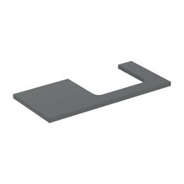 Geberit One Waschtisch-Platte 505324003 105 x 3 x 47 cm, lava/lackiert matt, Ausschnitt rechts