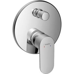 Hansgrohe Rebris S Fertigmontageset 72467000 Unterputz Wannenarmatur, mit integrierter Sicherungskombination, chrom