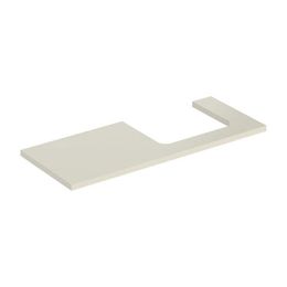 Geberit One Waschtisch-Platte 505325004 120 x 3 x 47 cm, sand-grau/lackiert hochgl&auml;nzend, Ausschnitt rechts