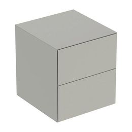 Geberit One Seitenschrank 505077007 45x49,2x47cm, 2 Schubladen, greige/lackiert matt