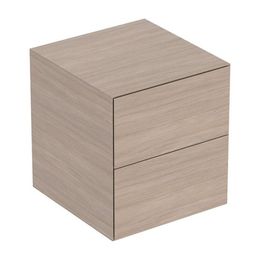 Geberit One Seitenschrank 505077005 45x49,2x47cm, 2 Schubladen, Eiche/Melamin Holzstruktur