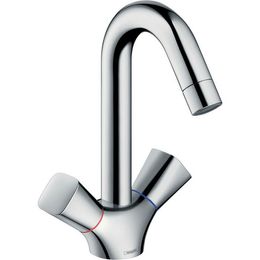 Hansgrohe Logis 2-Griff Waschtischarmatur 71221000 chrom, ohne Ablaufgarnitur