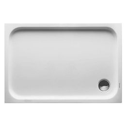 Duravit Rechteck-Duschwanne D-Code 720097000000001 Einbauversion, 1100 x 750 mm, weiss mit Antislip