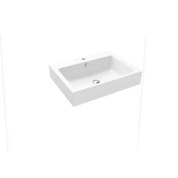 Kaldewei Puro Wandwaschtisch 901406013001 3164, 60x46x12cm, weiss Perl-Effekt, 1 Hahnloch