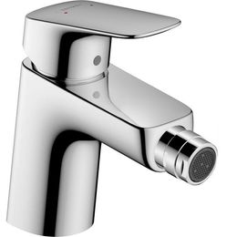 Hansgrohe Logis 70 Bidet Armatur 71204000 chrom, Höhe 166 mm, Zugstangen Ablaufgarnitur