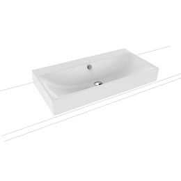 Kaldewei Silenio Aufsatzwaschtisch 904206003001 3043, 90x46x12cm, weiss Perl-Effekt, ohne Hahnloch