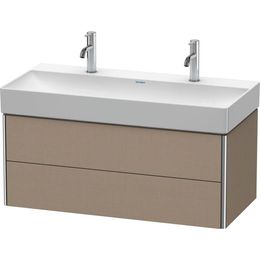 Duravit XSquare Waschtisch-Unterschrank XS416307575 98,4x39,7x46cm, 2 Schubk&auml;sten, Leinen